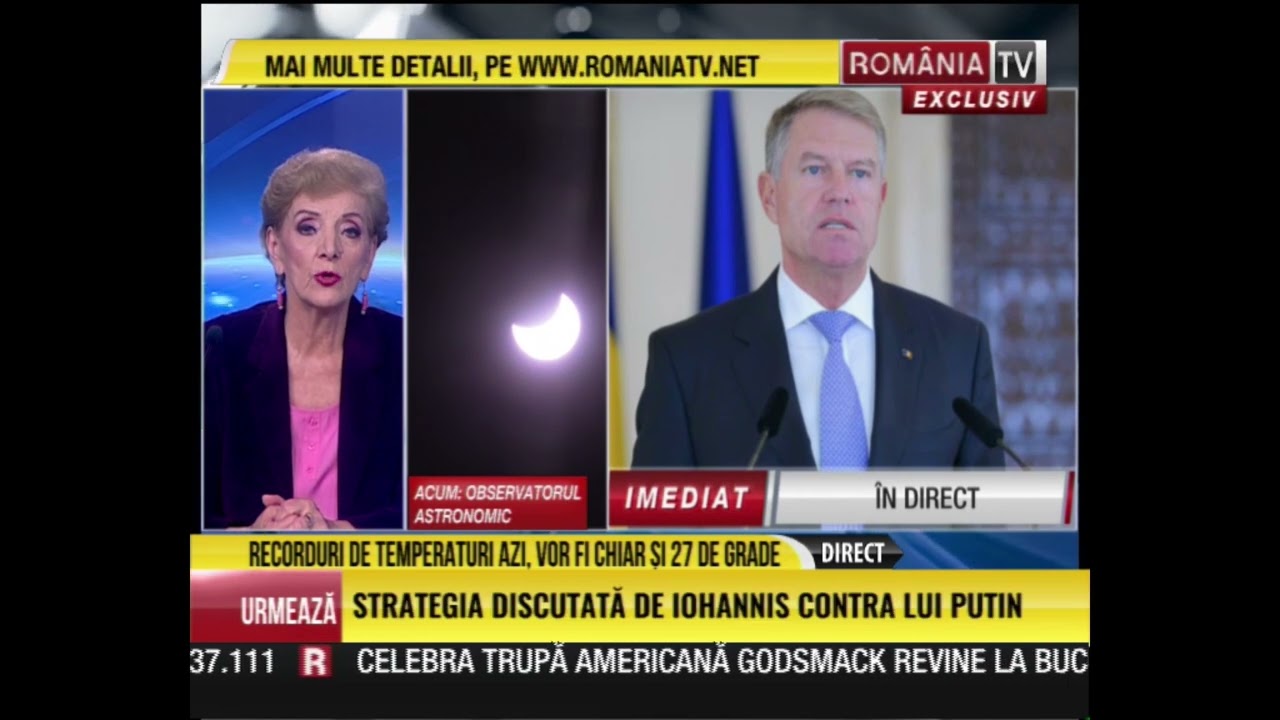 Eclipsa partiala de soare in Romania - YouTube