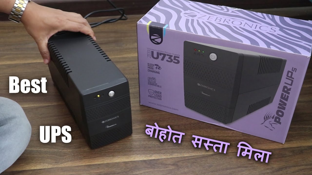 ZEBRONICS Zeb-U735 600VA UPS | Best UPS For Computer 2024 | Best UPS ...