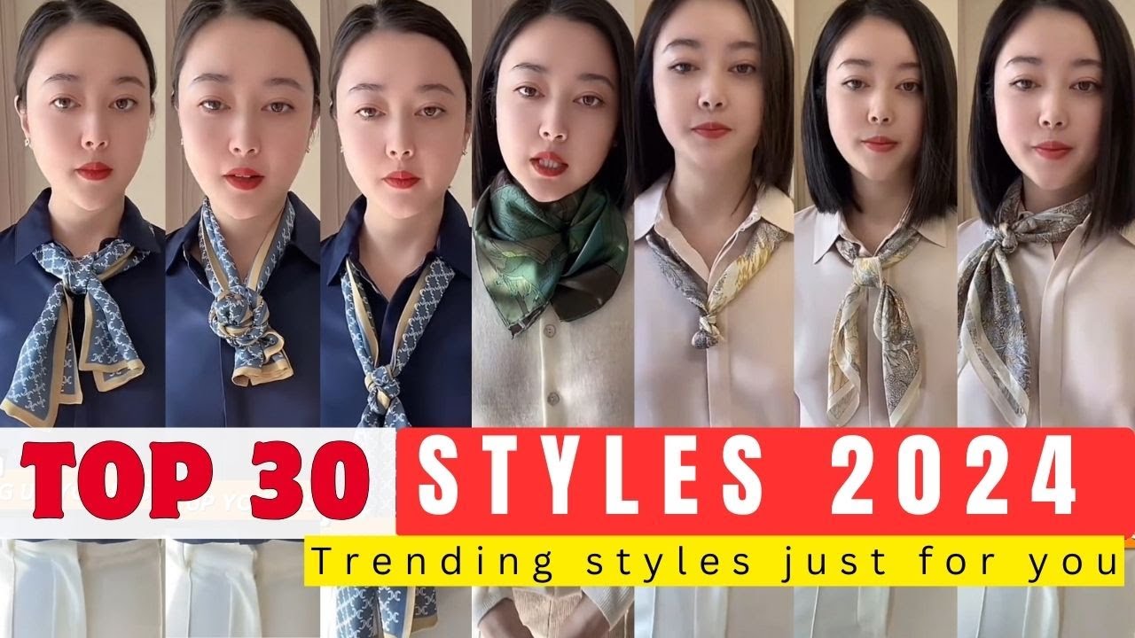 The 30 Stylish Ways To Tie Scarf for girls | 2024 Spring's Necktie ...