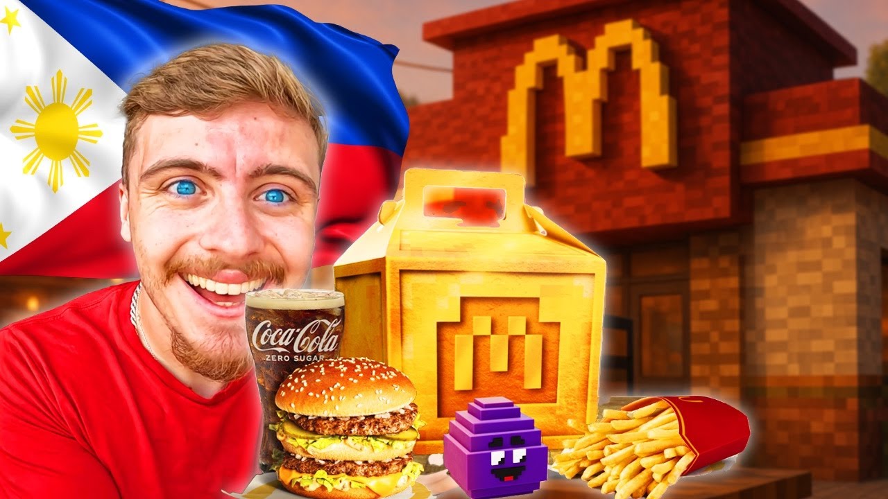 Trying the Minecraft Meal at McDonald’s in the Philippines 🇵🇭 - YouTube