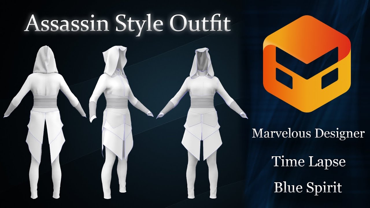 Marvelous Designer - Assassin Style Outfit - YouTube