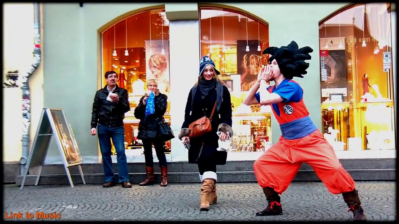 【Anime Pranks】Son Goku In Public || DBZ, Spirit Bomb, Kamehameha - YouTube