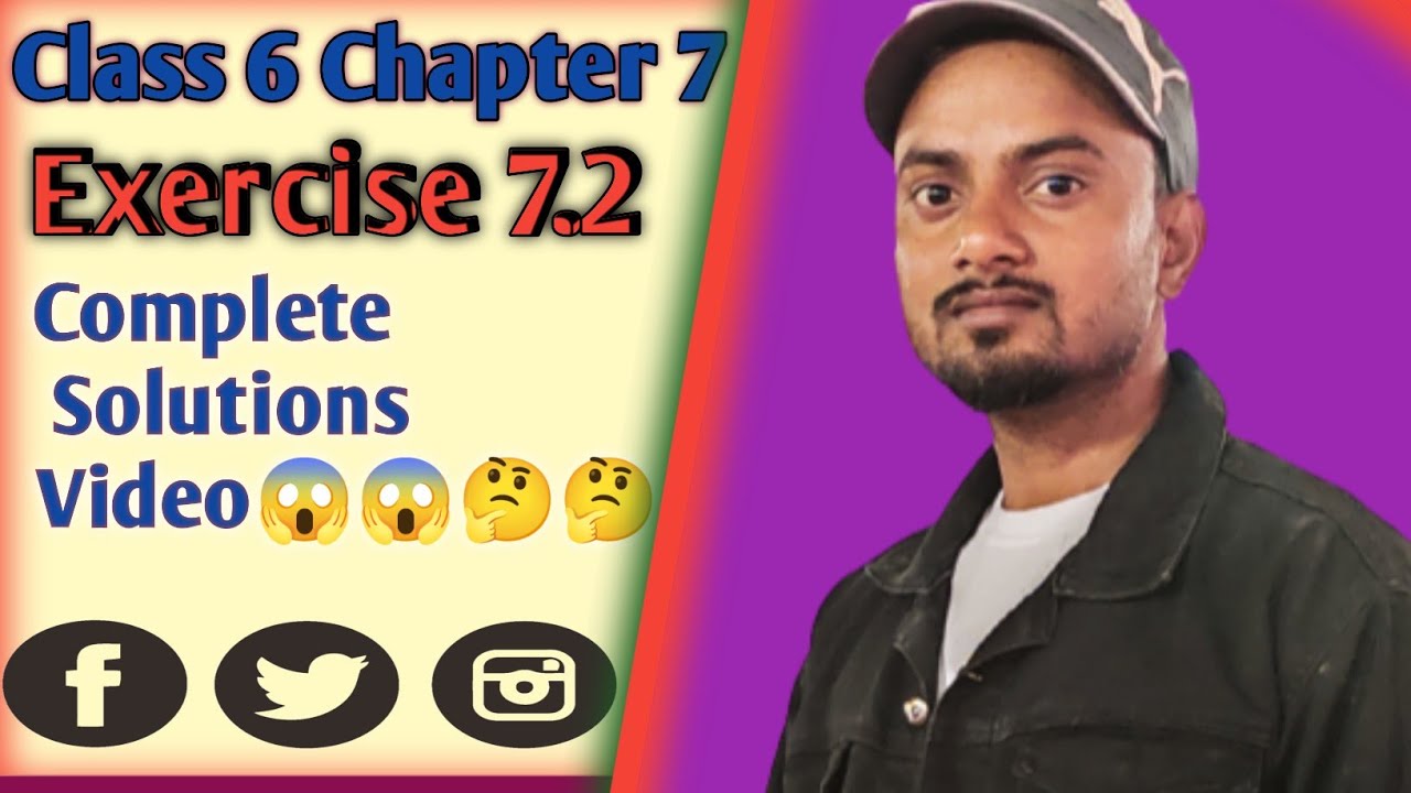 Class 6 Mathe Exercise 7.2 ||All Question complete Solutions🤔🤔 # ...