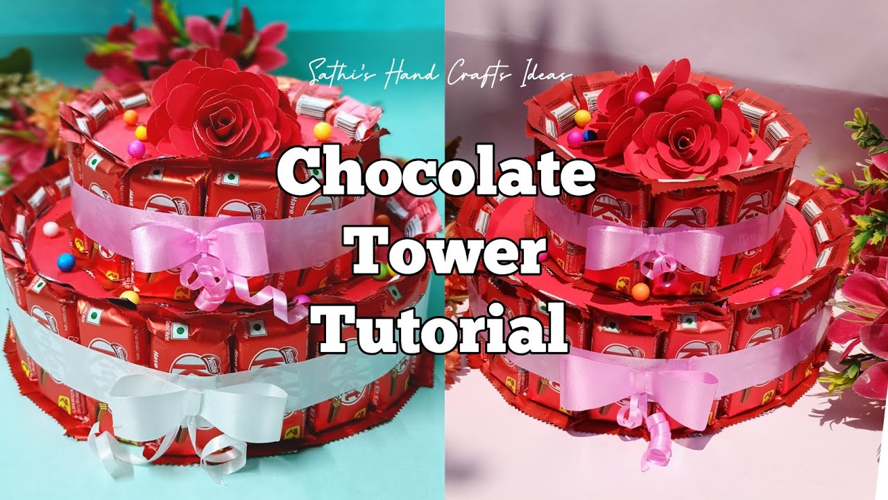 How To Make Chocolate Tower || Chocolate Tower Tutorial || DIY ...