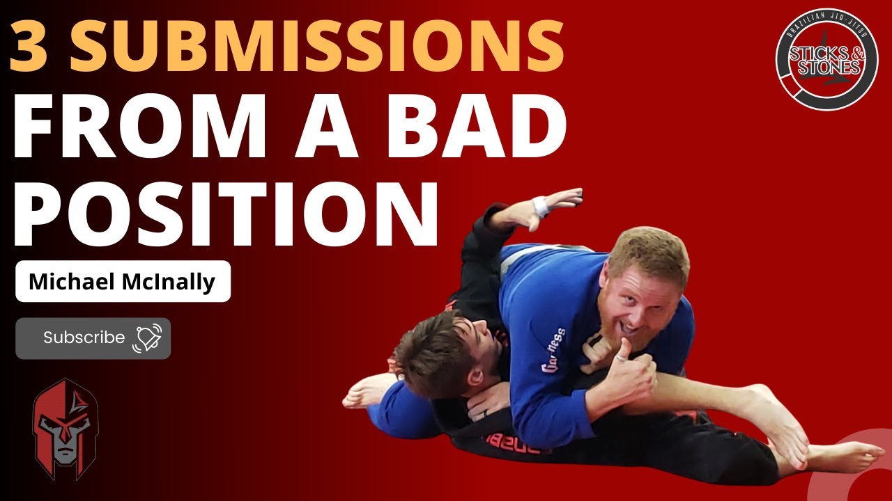 Get submissions from bad positions! | 3 subs from bottom side control ...