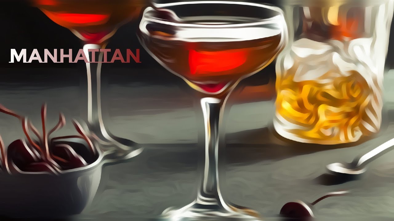 MANHATTAN cocktail ( recipe and how to make ) - YouTube