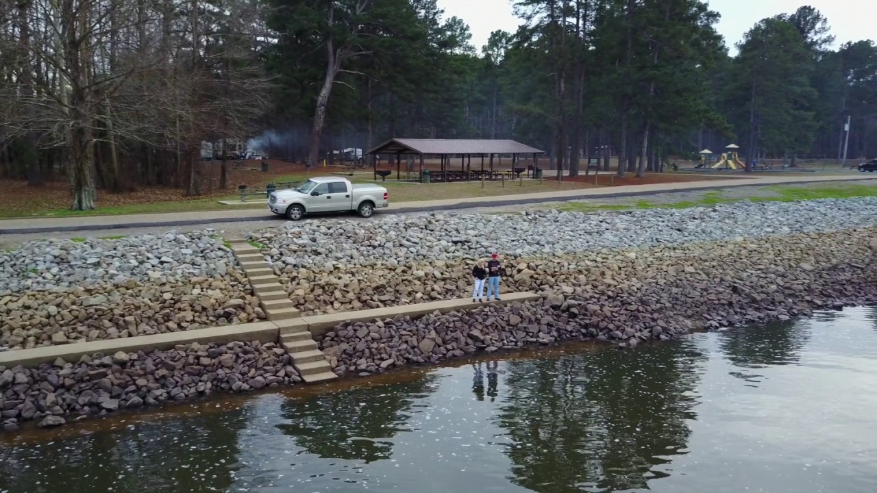 Bayou Bodcau Dam DJI Mavic Pro - YouTube