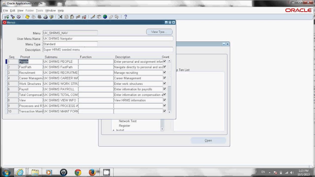 Oracle R12 - Menu Creation - Arabic Version - YouTube