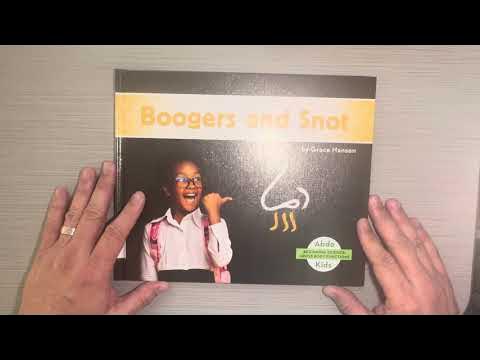 Boogers and snot by Grace Hansen is a science read aloud for kids - YouTube