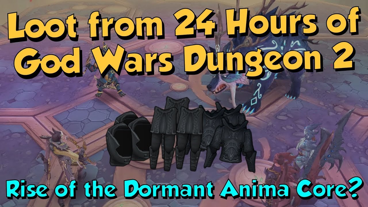 Loot from 24 Hours of GWD2! [Runescape 3] Dormant Anima Core for Days ...