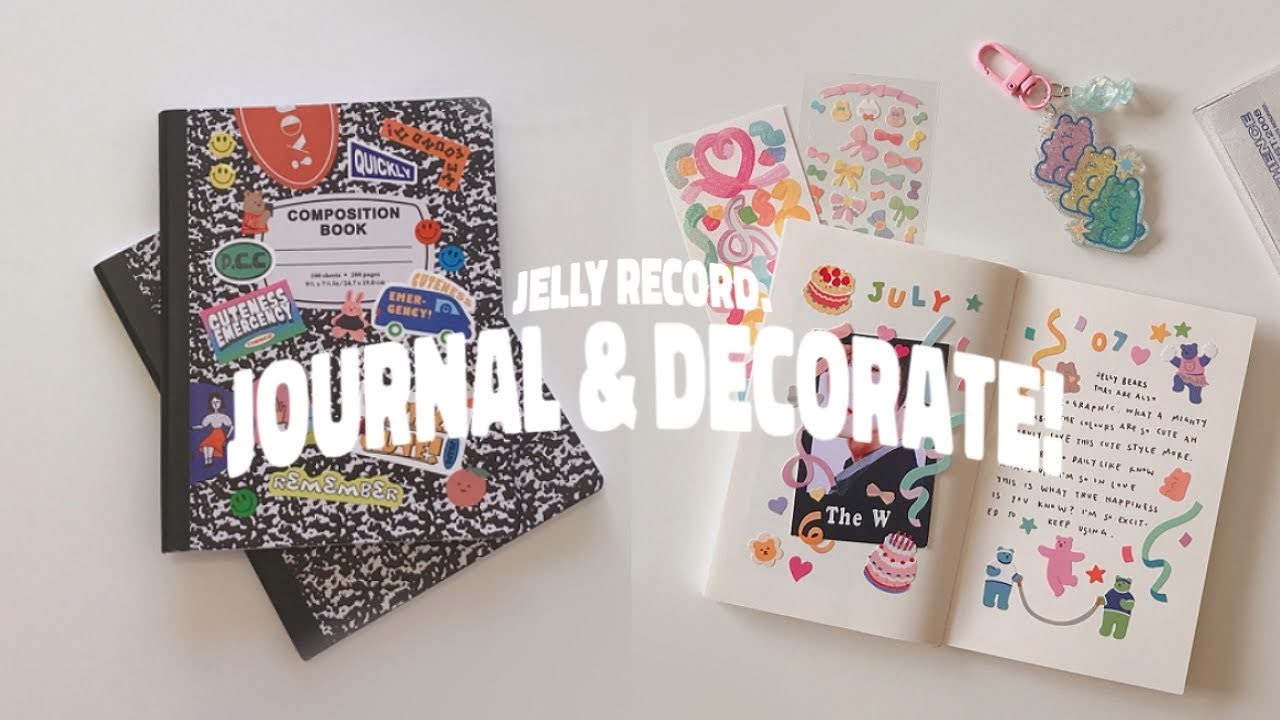 Journaling 5 And Decorating A Composition Book Jelly Record Journaling 5 And Decorating A Composition Book Jelly Record