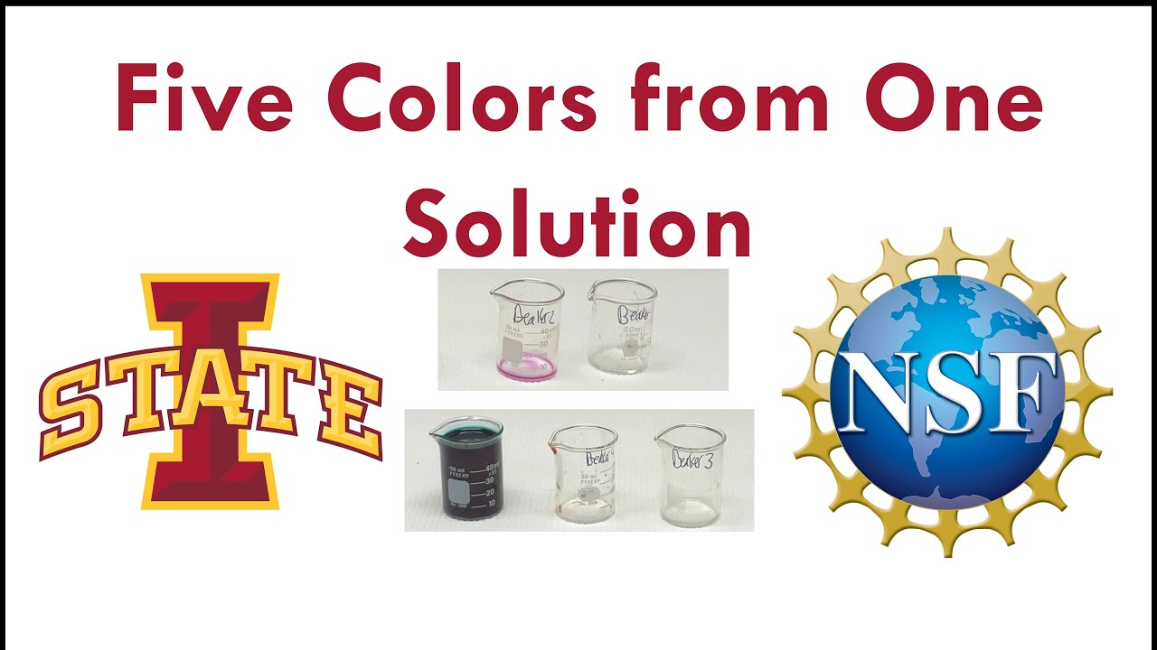 Chemistry Demo - Five Colors from One Solution - YouTube