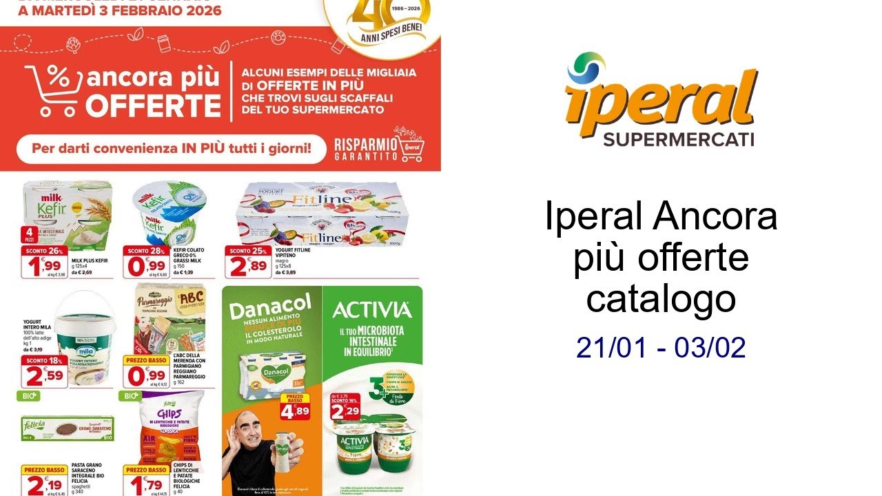 Iperal Ancora più offerte catalogo 21/01 - 03/02 - YouTube