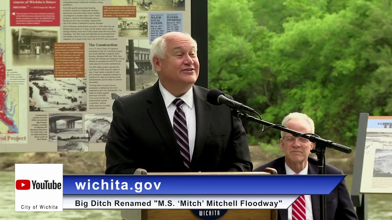 City of Wichita - Big Ditch Renamed "M.S. 'Mitch' Mitchell Floodway ...
