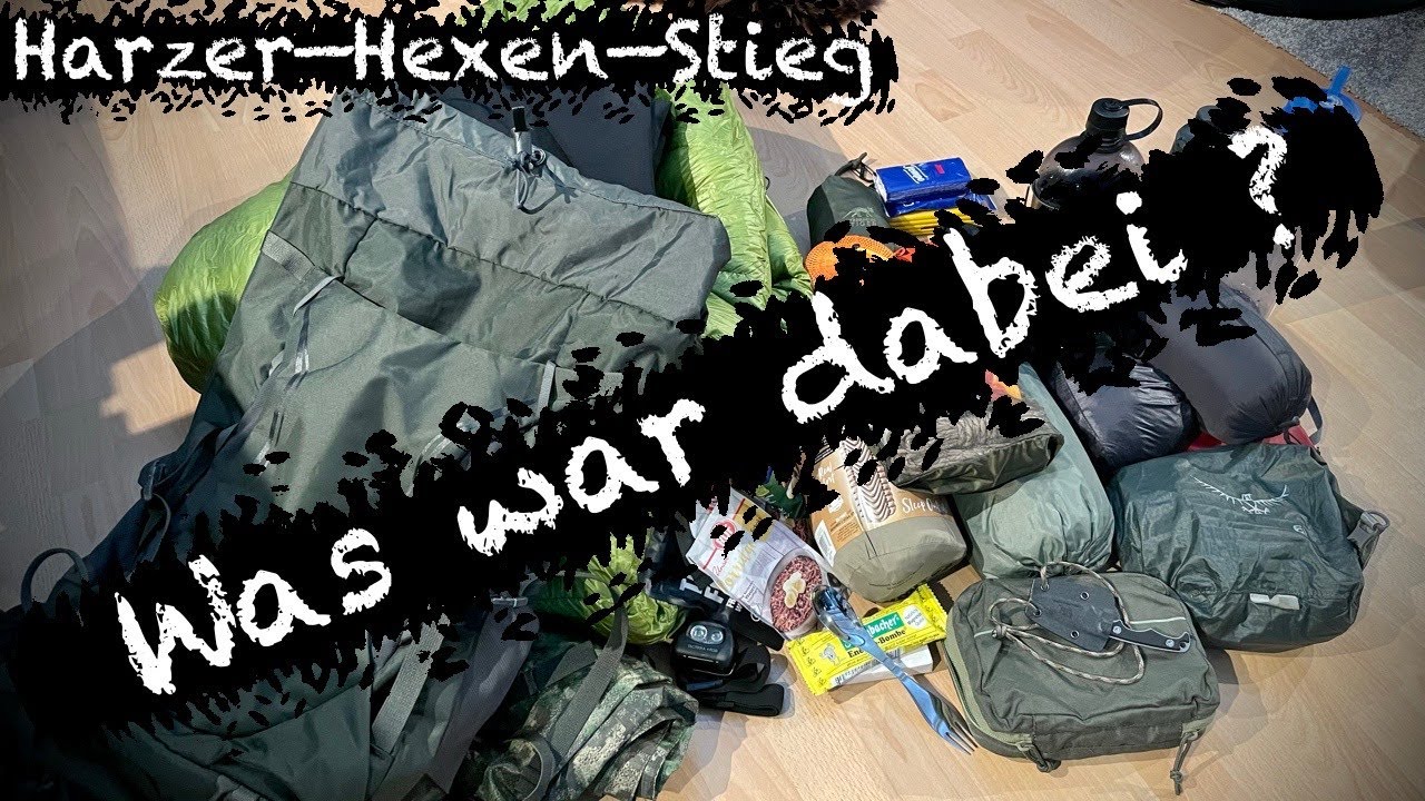 Rucksack-Loadout Harzer-Hexen-Stieg | Trekkingtour | Ausrüstung - YouTube
