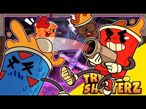 BEER PONG MIT WAFFEN!! | Trick Shotterz (m/ H2O Delirious, Kyle, Squirrel)