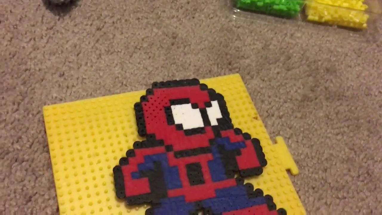 Spider Man Perler Beads - YouTube