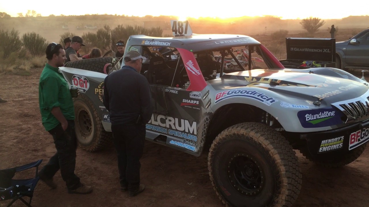 Toby Price Geiser Brothers Trophy Truck at Finke Bivouac 2017 - YouTube