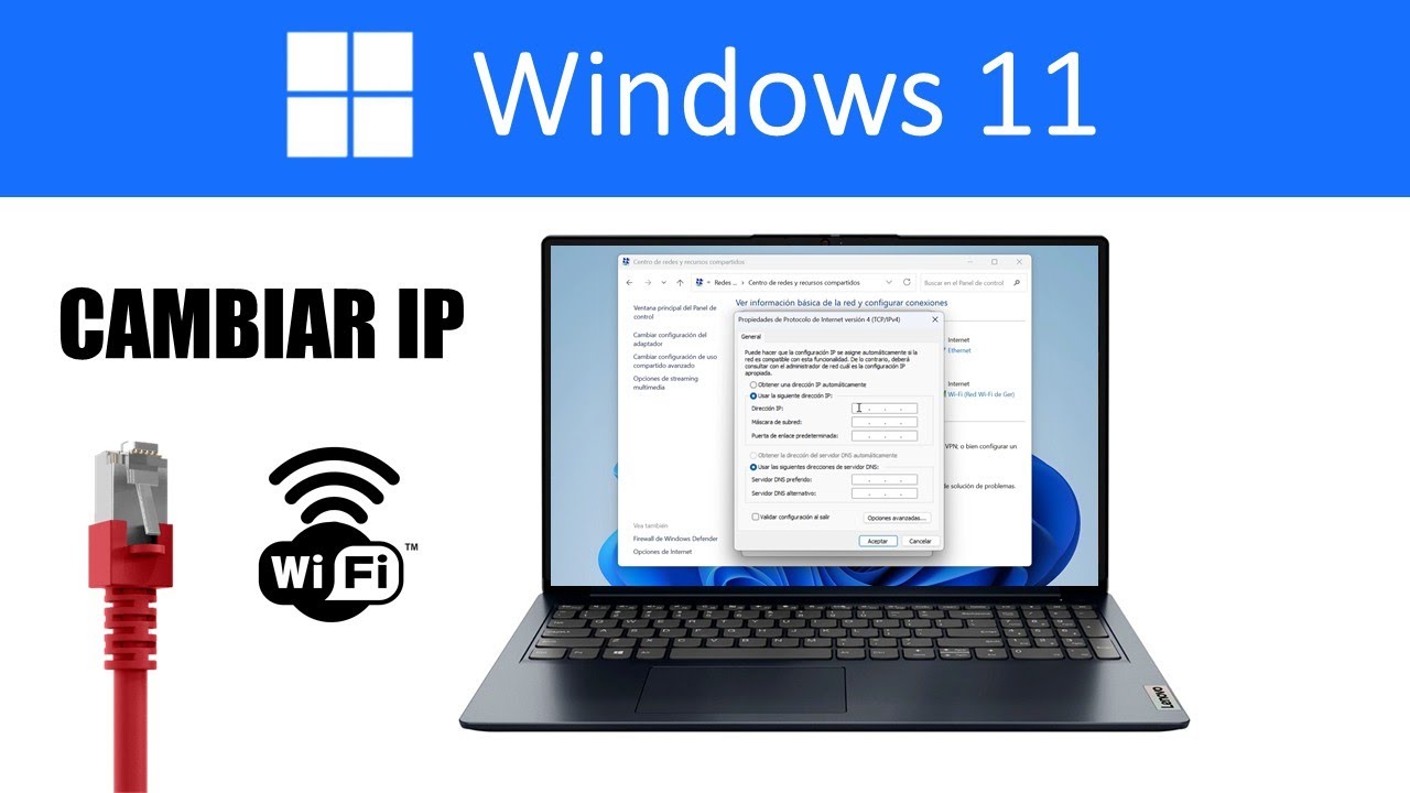 Como Cambiar de IP Windows 11 - YouTube