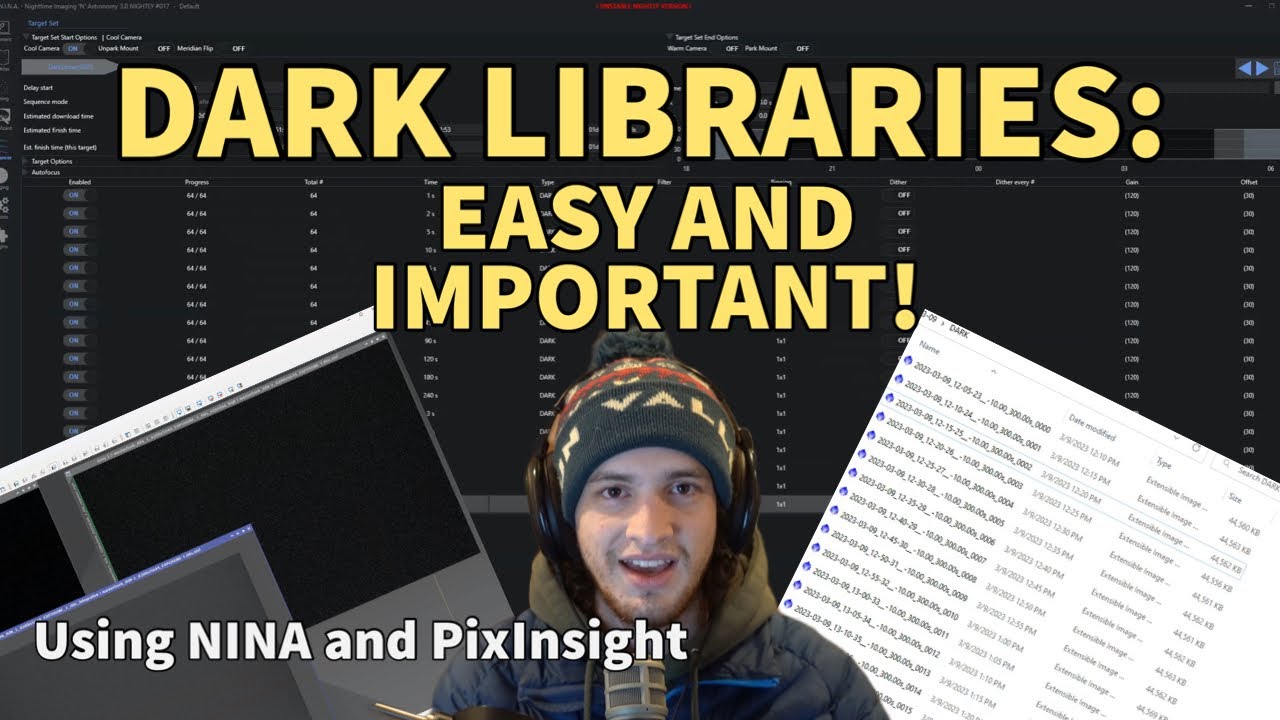 How to Create a Dark Frame Library in NINA and PixInsight! - YouTube