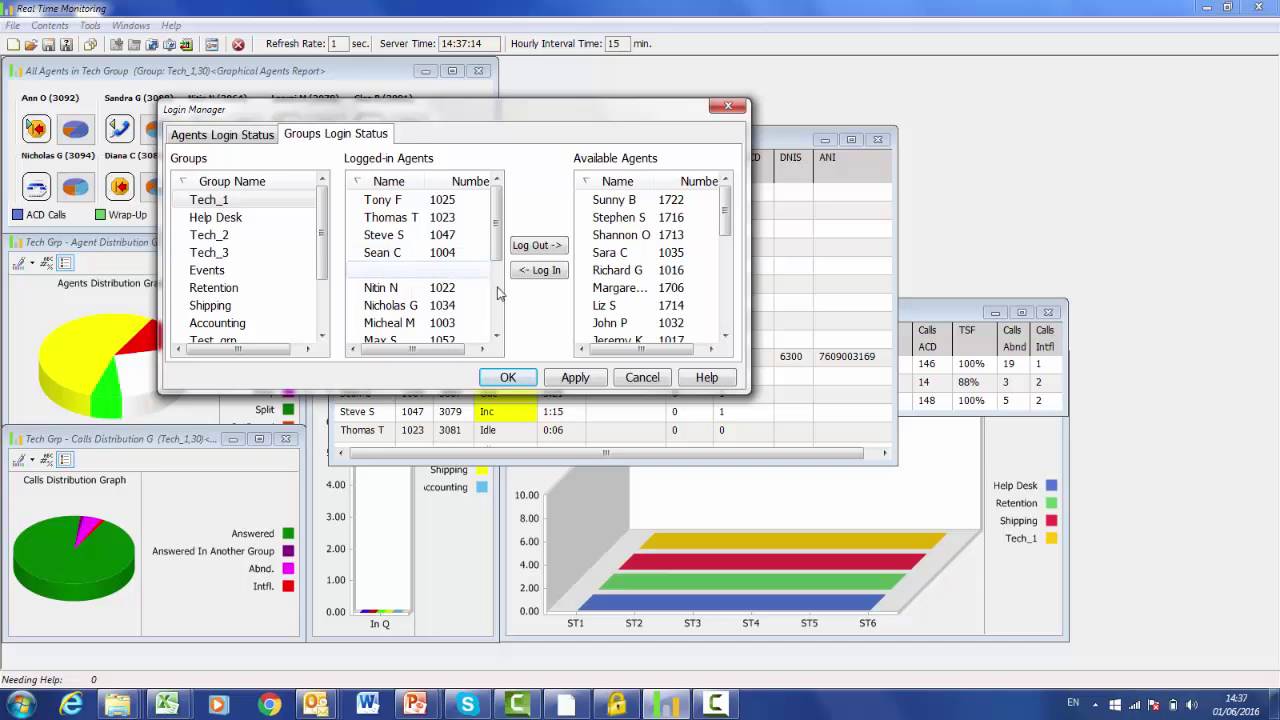 Aeonix Contact Center Real Time Monitoring - YouTube