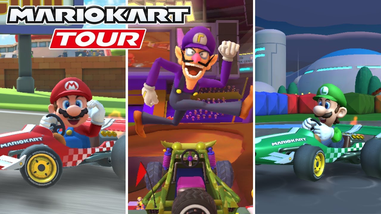 First Look at N64 Mario Raceway, GBA Luigi Circuit, and GCN Waluigi ...