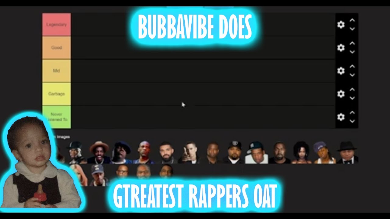BUBBA VIBE DOES OAT RAPPER TIER LIST - YouTube