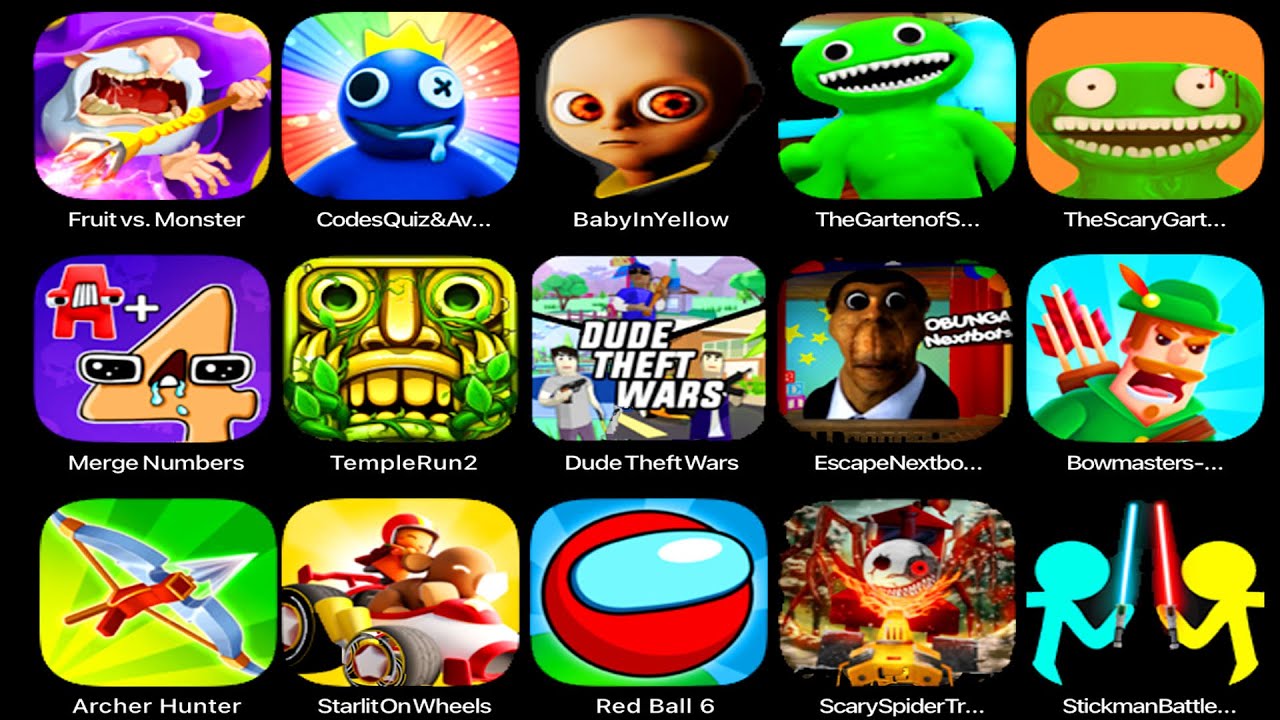 Baby in Yellow, Red ball 6, Archer Hunter, Stickman Battle, Plant and ...