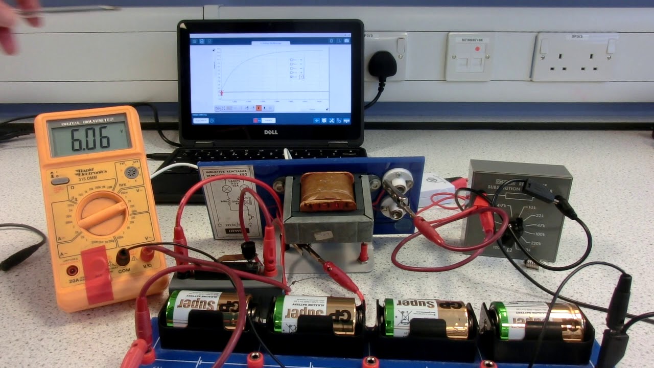 Self inductance with DC - YouTube