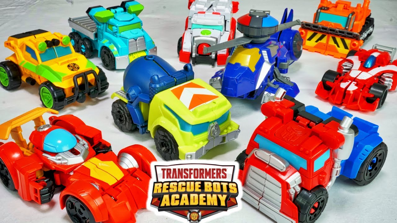 Transformers Rescue Bots Academy New Optimus Prime Trailer Hot Shot ...