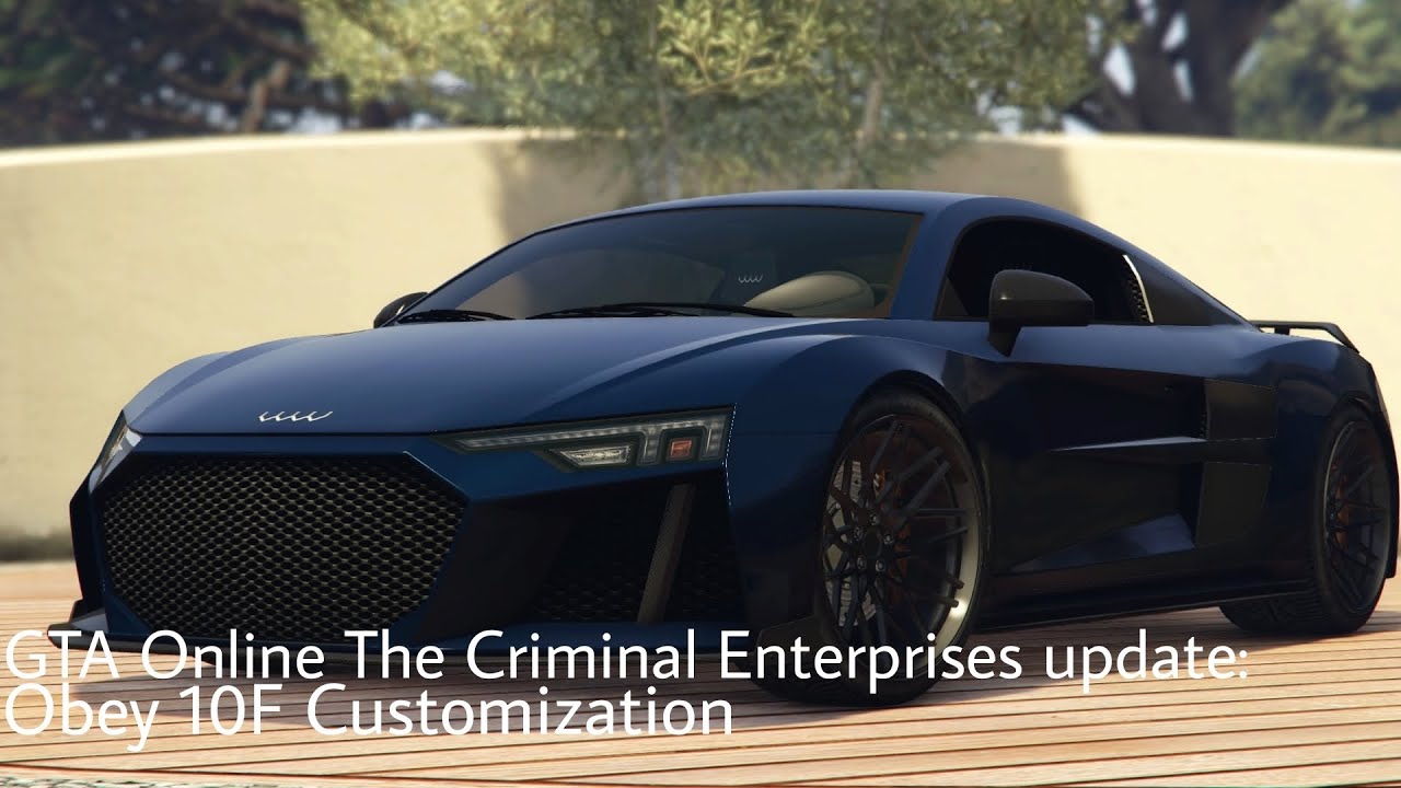 GTA Online The Criminal Enterprises update: Obey 10F (Audi R8 ...
