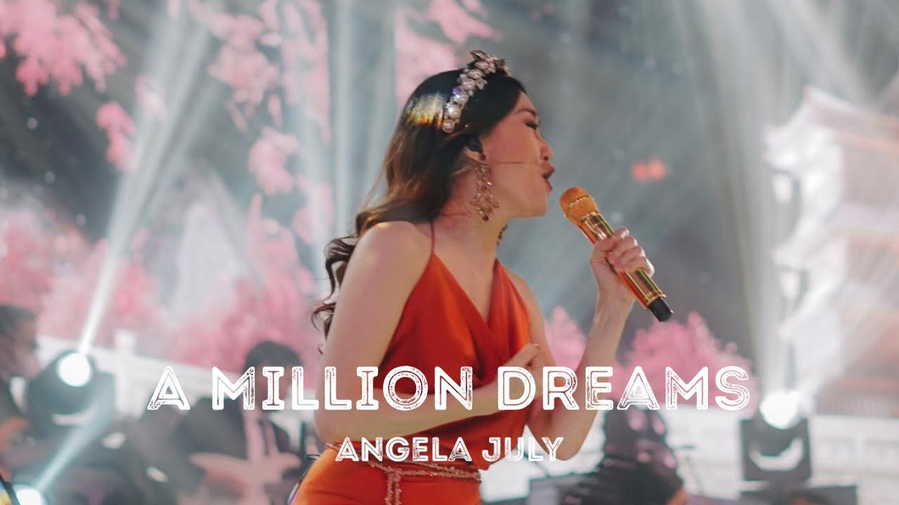 ANGELA JULY | A Million Dreams (Vocal and Harp Live Performances) - YouTube