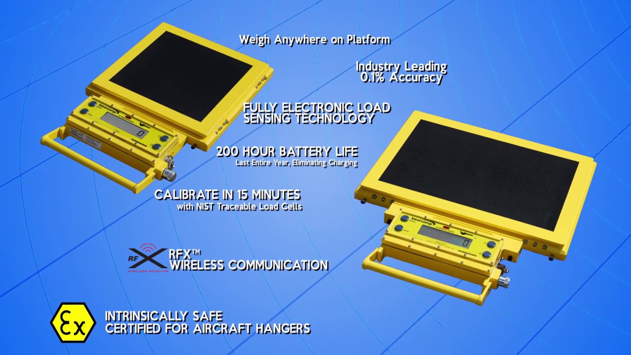 Intercomp’s AC15-LP and AC40-LP Low-Profile Aircraft Platform Scales - YouTube