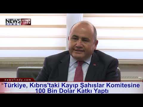 Türkiye, Kıbrıs'taki Kayıp Şahıslar Komitesine 100 Bin Dolar Katkı Yaptı