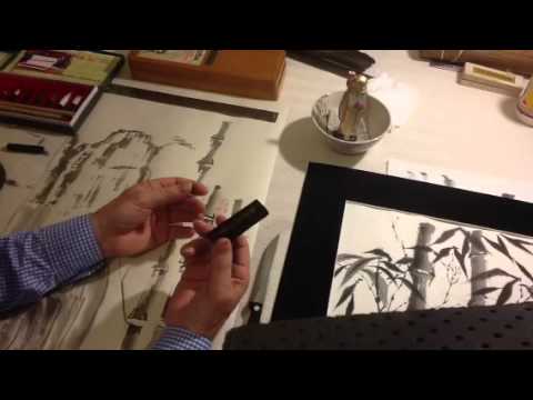Chinese Ink Sticks: Sooty monk, Making Chinese Ink with Ink - YouTube