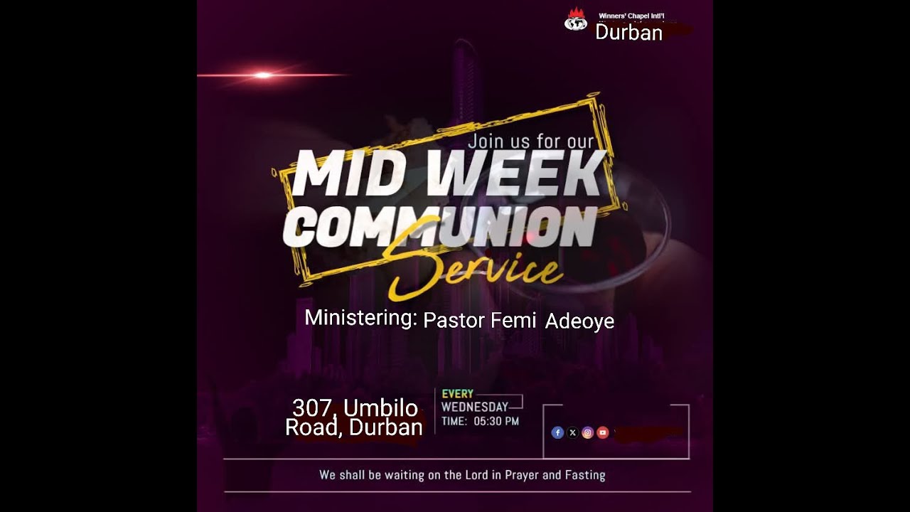 MID - WEEK COMMUNION SERVICE / 23 April 2025 / WINNERS CHAPEL INTL ...