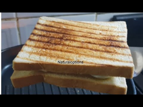 How To Toast Bread with a Pan, Griddle pan, club sandwich - YouTube