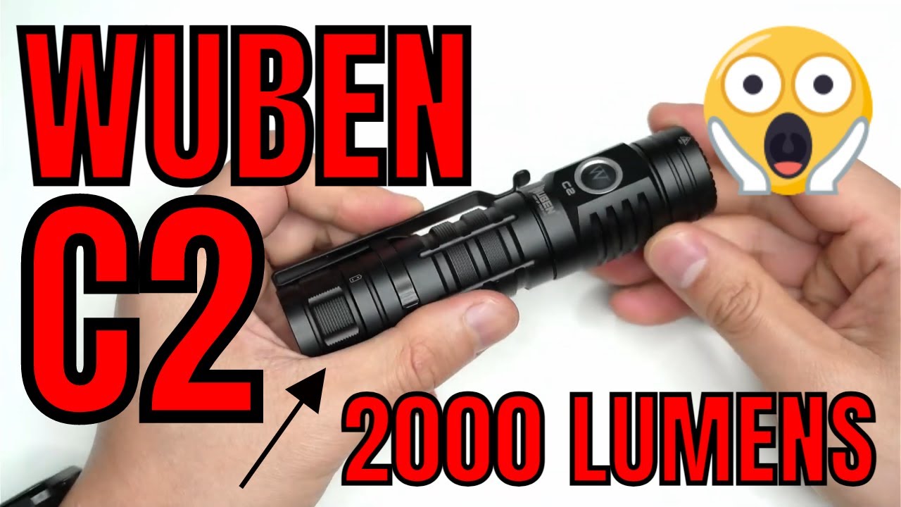 Wuben C2 Flashlight Kit Review: 2000 lumen flashlight and power bank ...