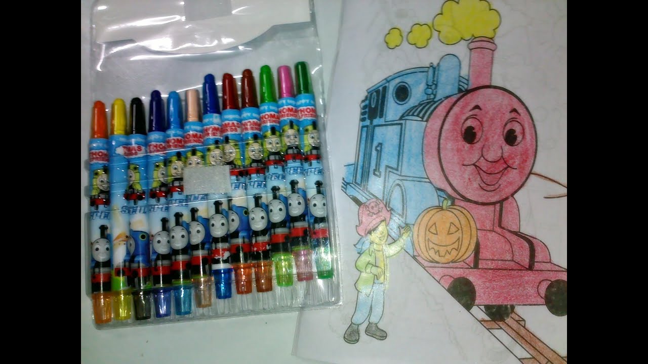 Thomas and friends Crayon and Coloring Books - YouTube