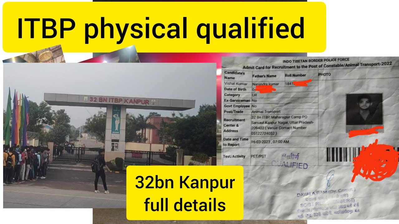 ITBP physical qualified 16/03/2023- 32 Bn ITBP, Maharajpur Kanpur #itbp ...