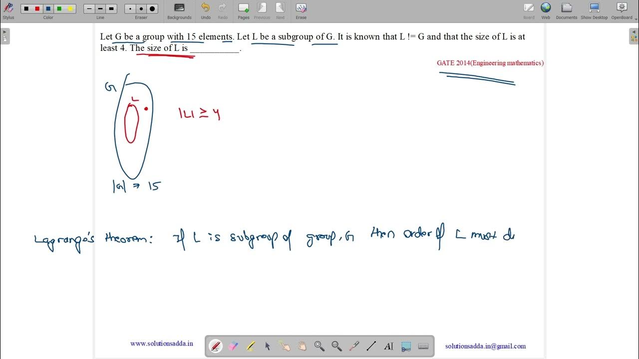 Gate 2014 Set 3 Em Group Subgroup Gate Test Series Solutions Adda Explained By Vivek