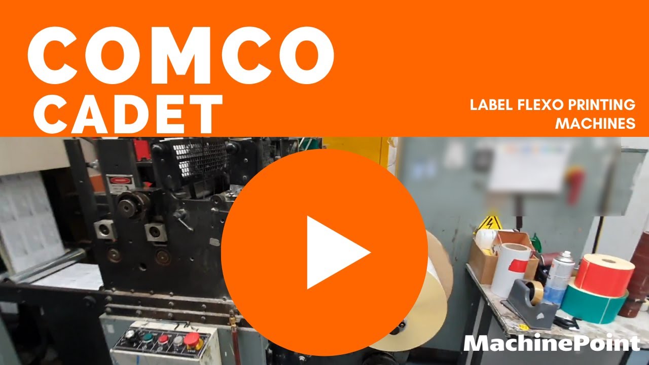 COMCO Cadet Label flexo printing machines | COMCO Machines - YouTube