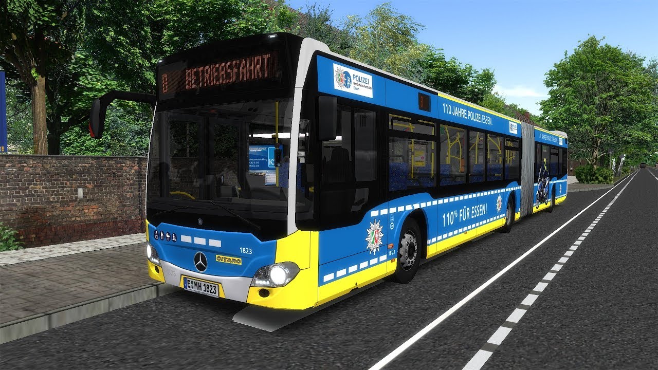 Richtig geiles Polizei-Repaint! - MB Citaro 2G - Ruhrbahn 1823 ...