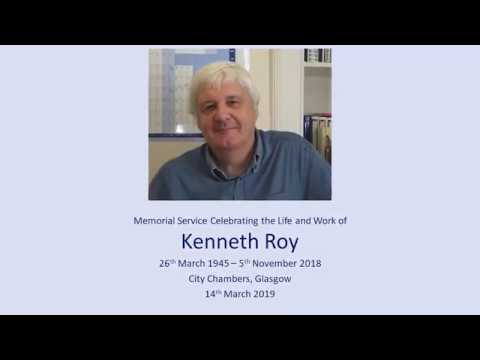 Kenneth Roy Memorial Service - YouTube