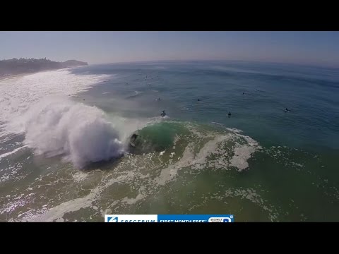 Reef McIntosh Surfing Zuma on Big Wednesday - Drone Footage - YouTube