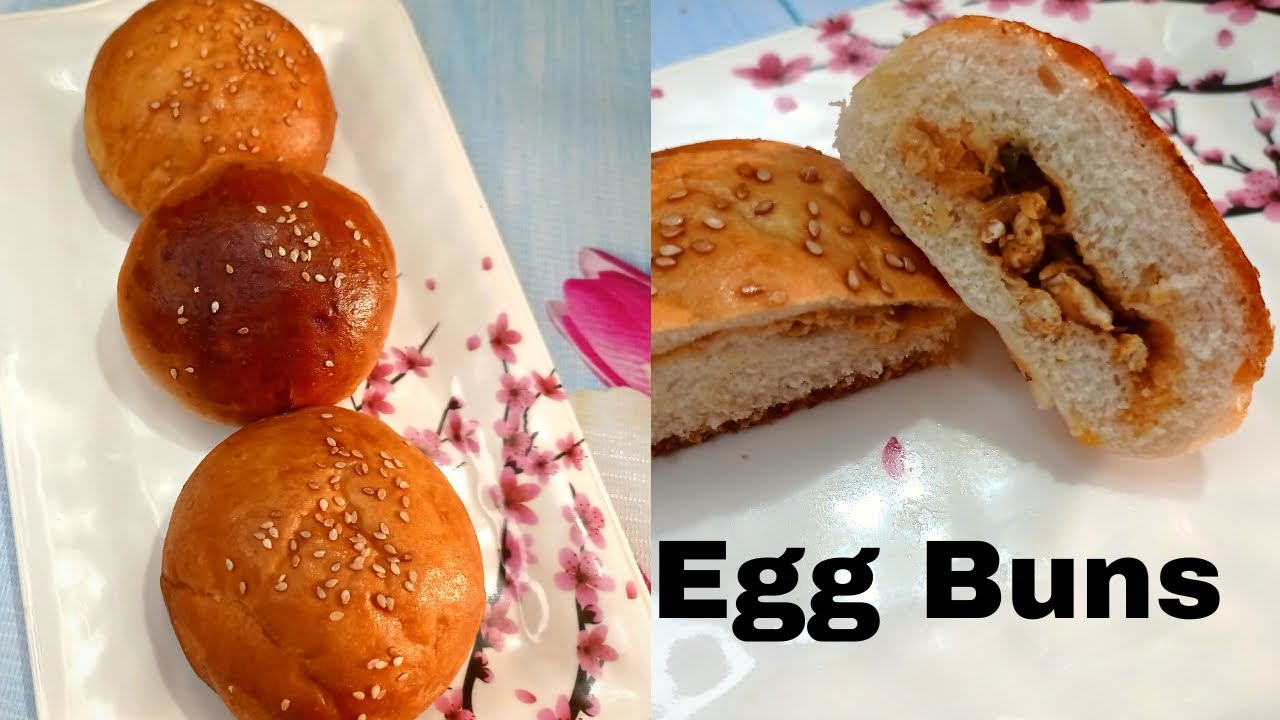 Egg Buns recipe without oven-Egg stuffed Buns-চুলায় তৈরি ডিম বান চিকেন ...