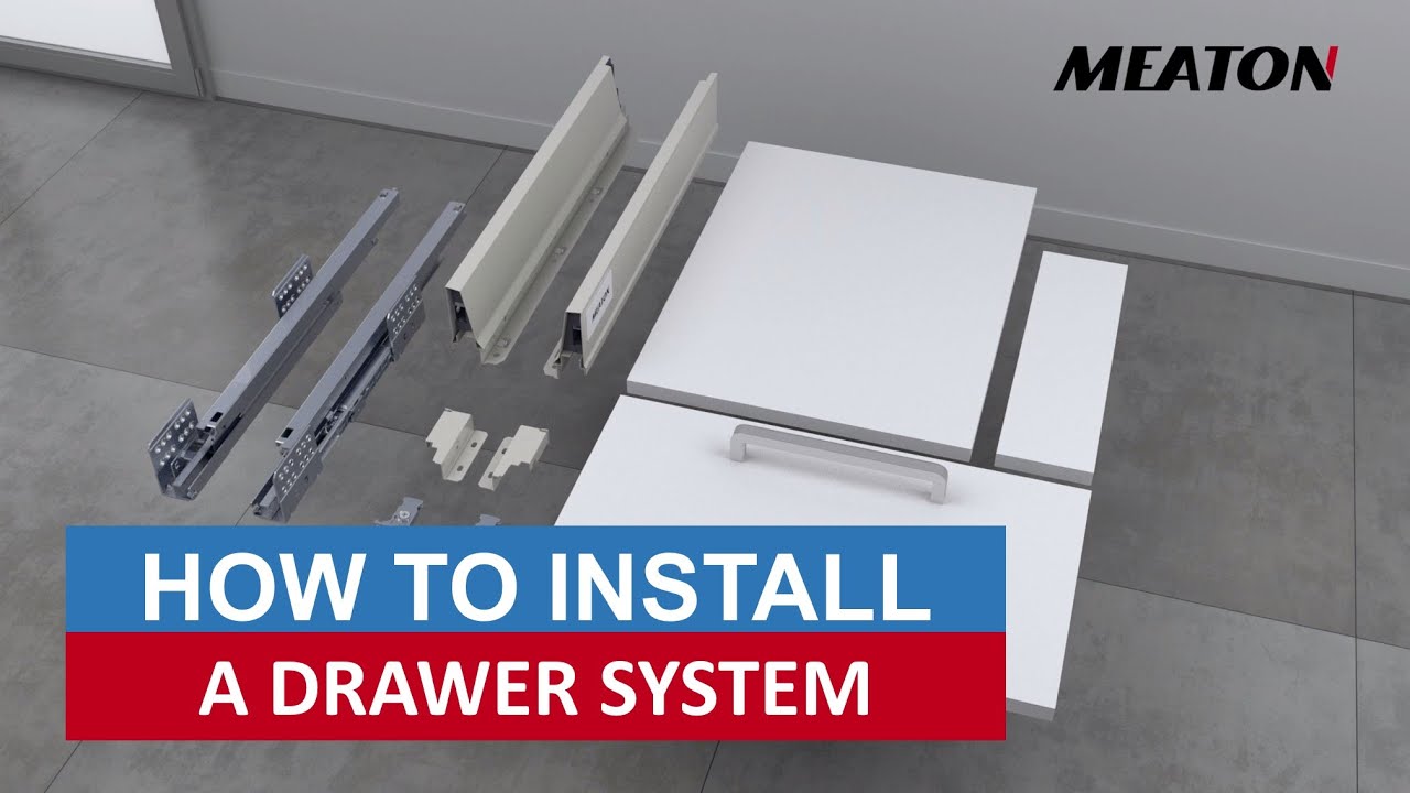 How to Install a Double Wall Drawer System | MEATON - YouTube