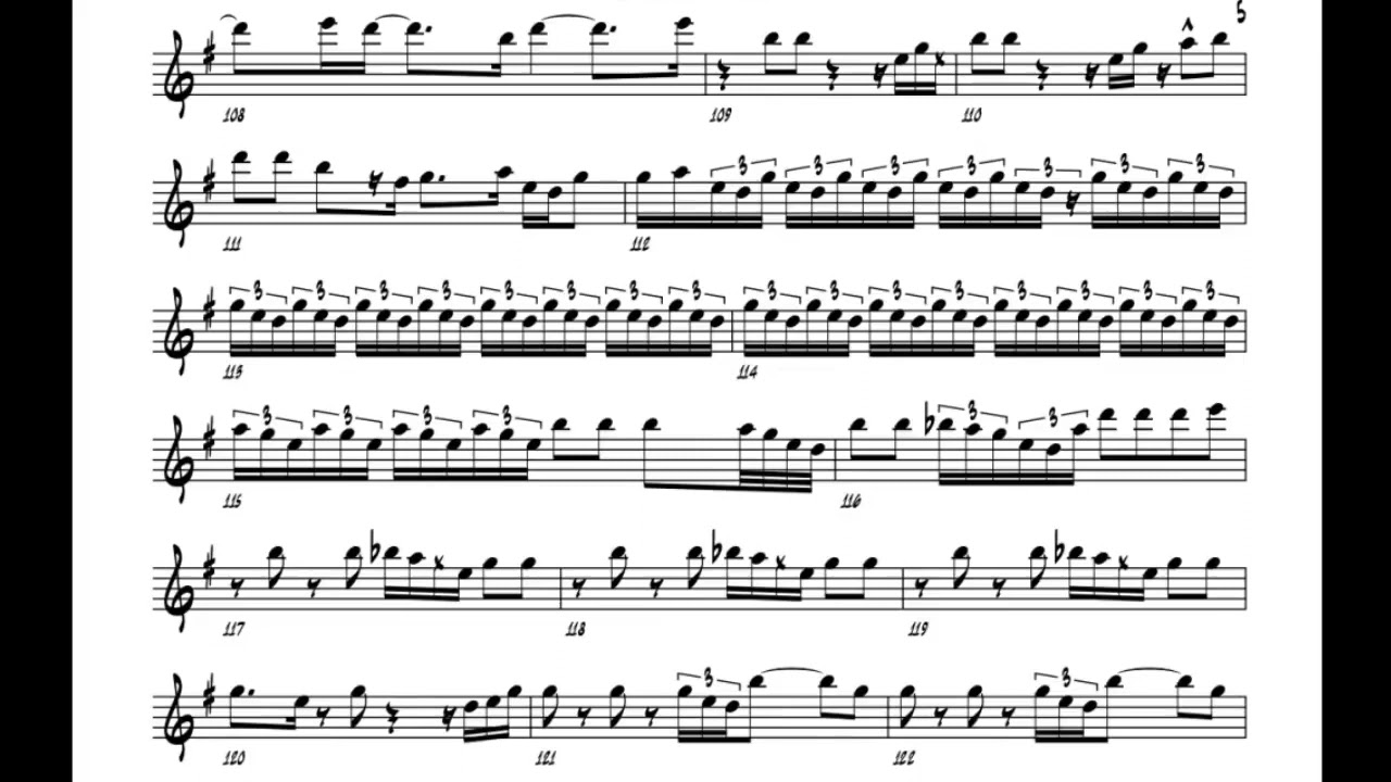 Jimmy Sax Worakls Blue Original Mix Alto Sax Sheet Music - YouTube