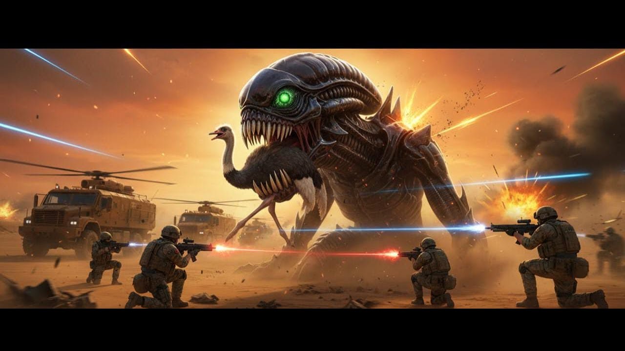 Giant Alien Attacks Ostrich! | You Won’t Believe How the Rescue Team ...