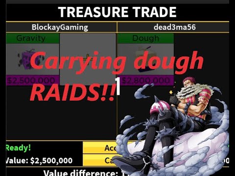Carrying dough raids FOR DOUGH FRUIT?? MASSIVE W BLOX FRUITS(Roblox ...